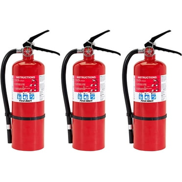 First Alert PRO 10 Fire Extinguisher, Red, 10 lb, 4 PACK - Professional ...