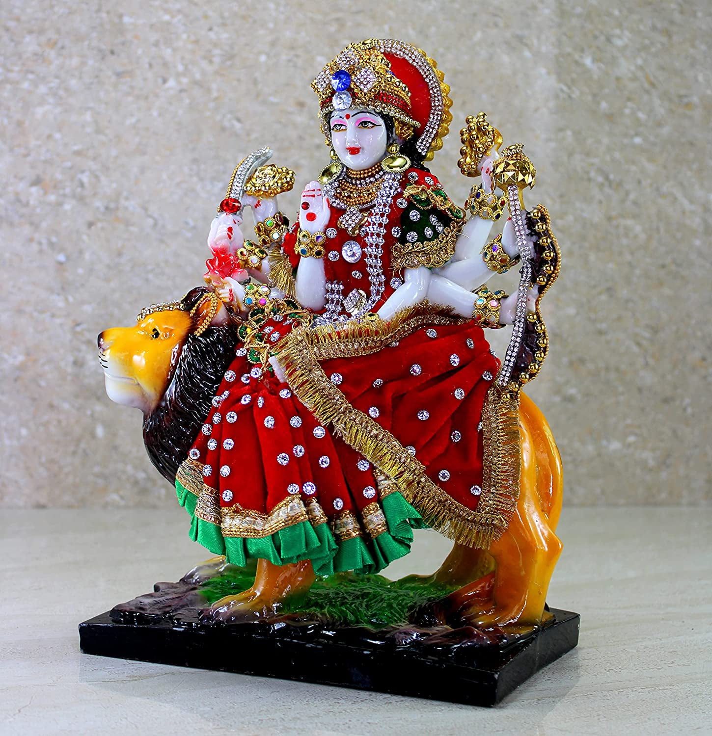 Buy eSplanade Resin Maa Durga MATA Rani Sherawali Murti Idol Statue ...