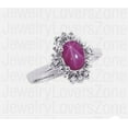 JewelryLoversZone Vintage Pink Star Ruby Ring 6-Ray Ruby Star Design ...