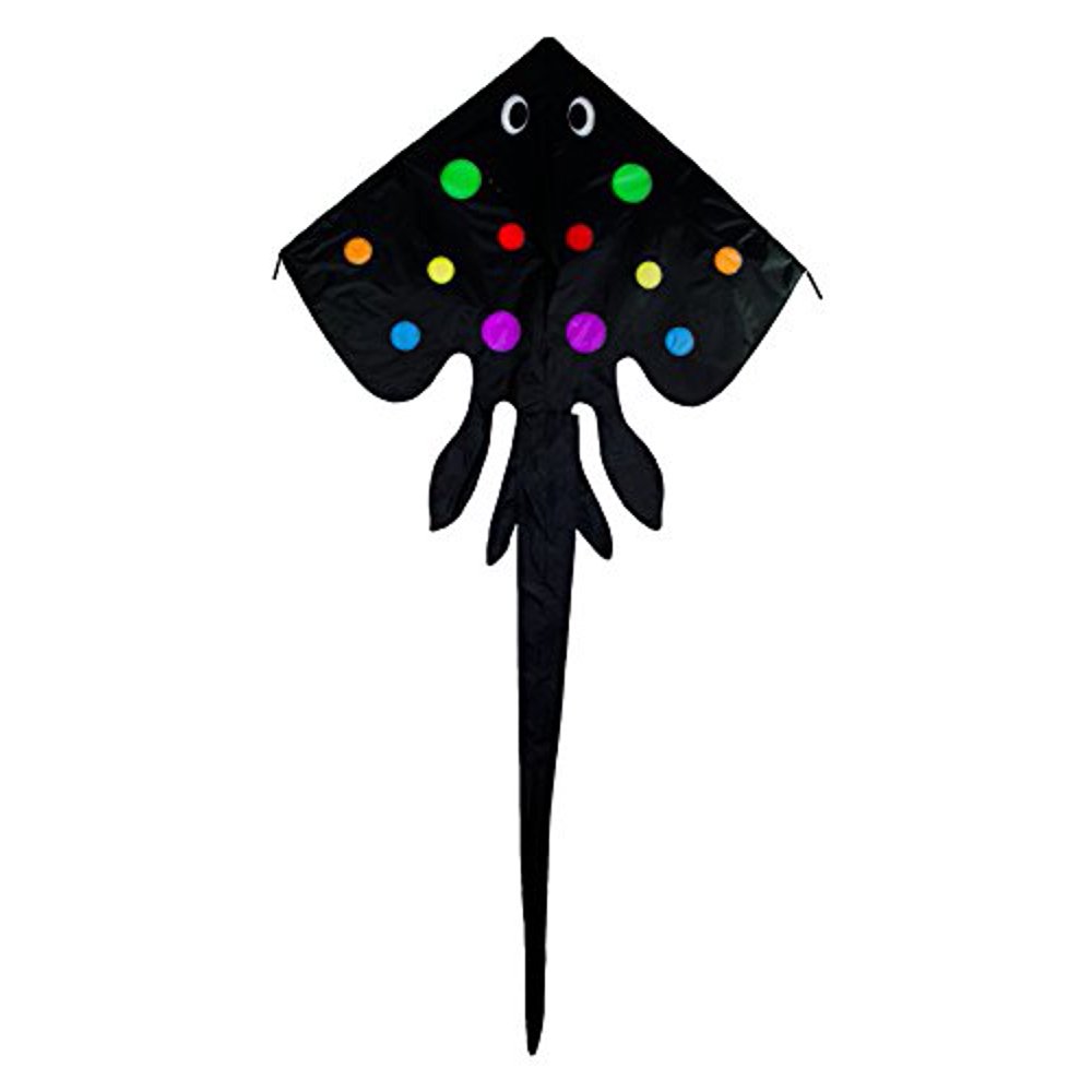 in the breeze black stingray delta kite with tube tail - Walmart.com ...