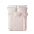 Simply Shabby Chic Pink Ruffle 4 Piece Soft Washed Microfiber Comforter