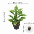 Cheapark Artificial Croton Potted Plant Home Desktop Ornament Gift ...