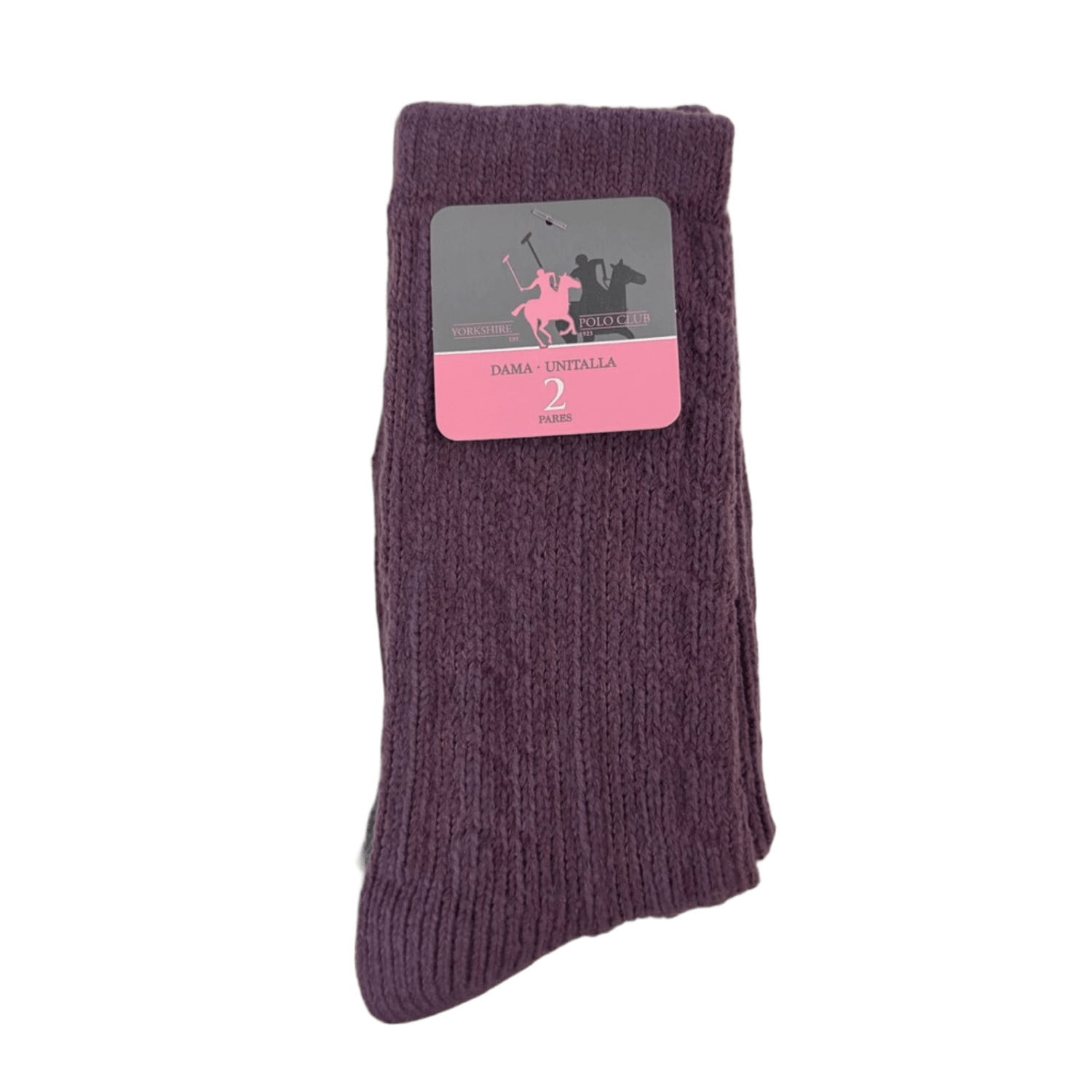 Calceta Polo Club para Mujer, de Canale 2 Pares Liso Vino | Walmart en ...