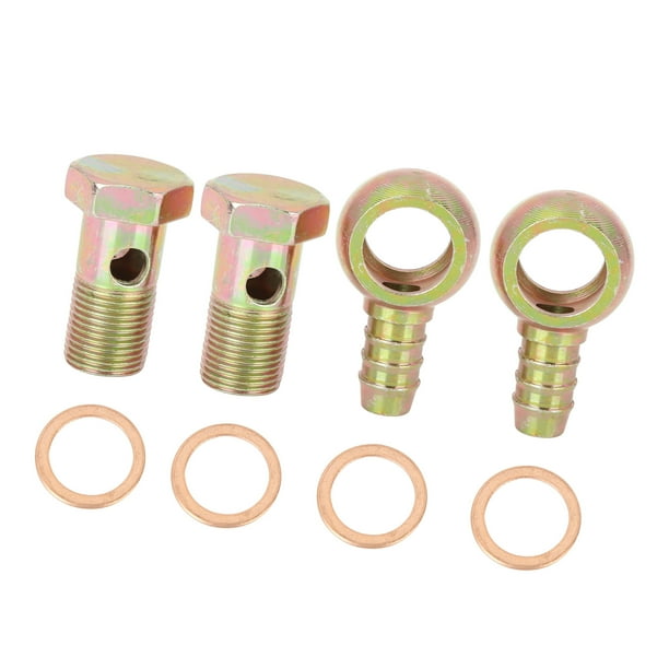 Unique Bargains 18mm Banjo Hose Barb Bolt Fittings Banjo Bolt Washer Kit for Auto 2 Sets ...
