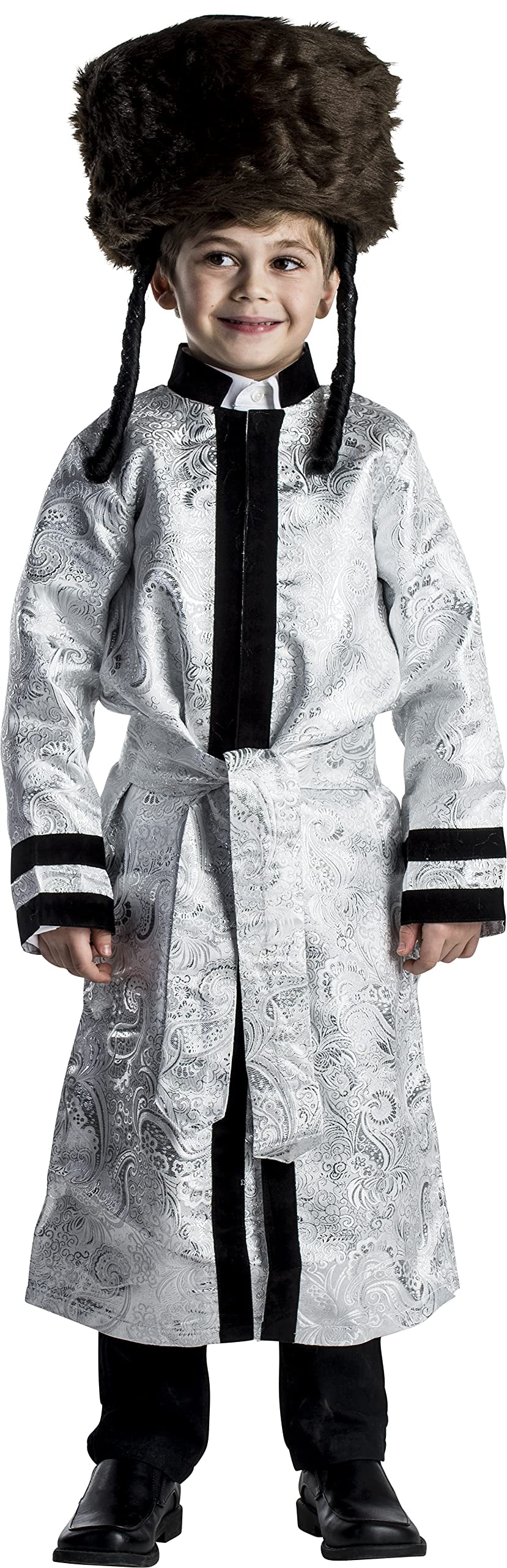 Abrigo plateado de gran rabino Costume Dress Up America para niños ...