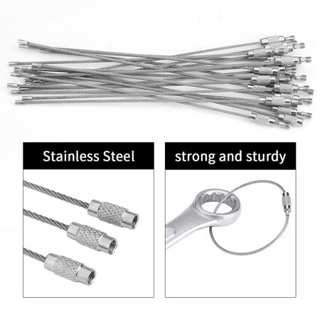 Octpeak Wire Key Ring, Wire Keychains Cable Key Ring, For Key Pincer ...