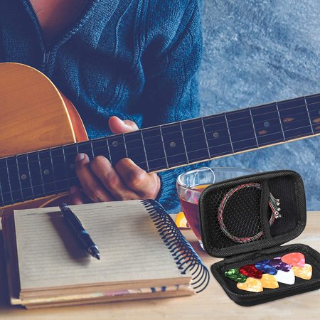Yeshone Acoustic Guitar Strings Pick Holder Case Set 1 Set Multicolored ...