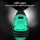 20V Cordless Drill Set with Lithium-Ion Battery, Charger, 2 Speed, LED ...