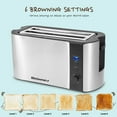 Elite Gourmet ECT-3100 Electric 4 Slice Wide Long Toaster - Walmart.com