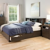 Prepac King Mate's Platform Storage Bed with 6 Drawers, Espresso ...