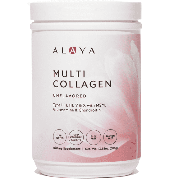 Alaya Naturals Multi Collagen Powder, Types I II III V X, 13.55 oz ...