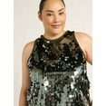Scoop Women’s & Women's Plus Paillette Sequin Tank Top, Sizes XS-4X ...