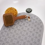 "Mainstays Bath Floor Suctio Anti-Slip Bubble Bath Mat Charcoal 15.25 ...