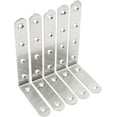 HSEAMALL 5PCS 125 * 75mm Round Edge Stainless Steel Bracket Right Angle ...