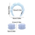 3pcs Solid Bath Headband & Bath Wrist Band Set Home Bathroom Decor Fall ...