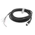 M12 A-Code 12 Pin Female to Open Flying Leads I/O Power Cable with ...