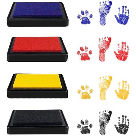 Baby Footprints Baby Foot And Handprint Kit Stamp Handprint And ...