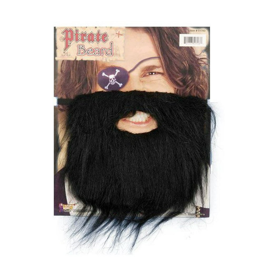 Black Pirate Beard for Adults - Walmart.com - Walmart.com