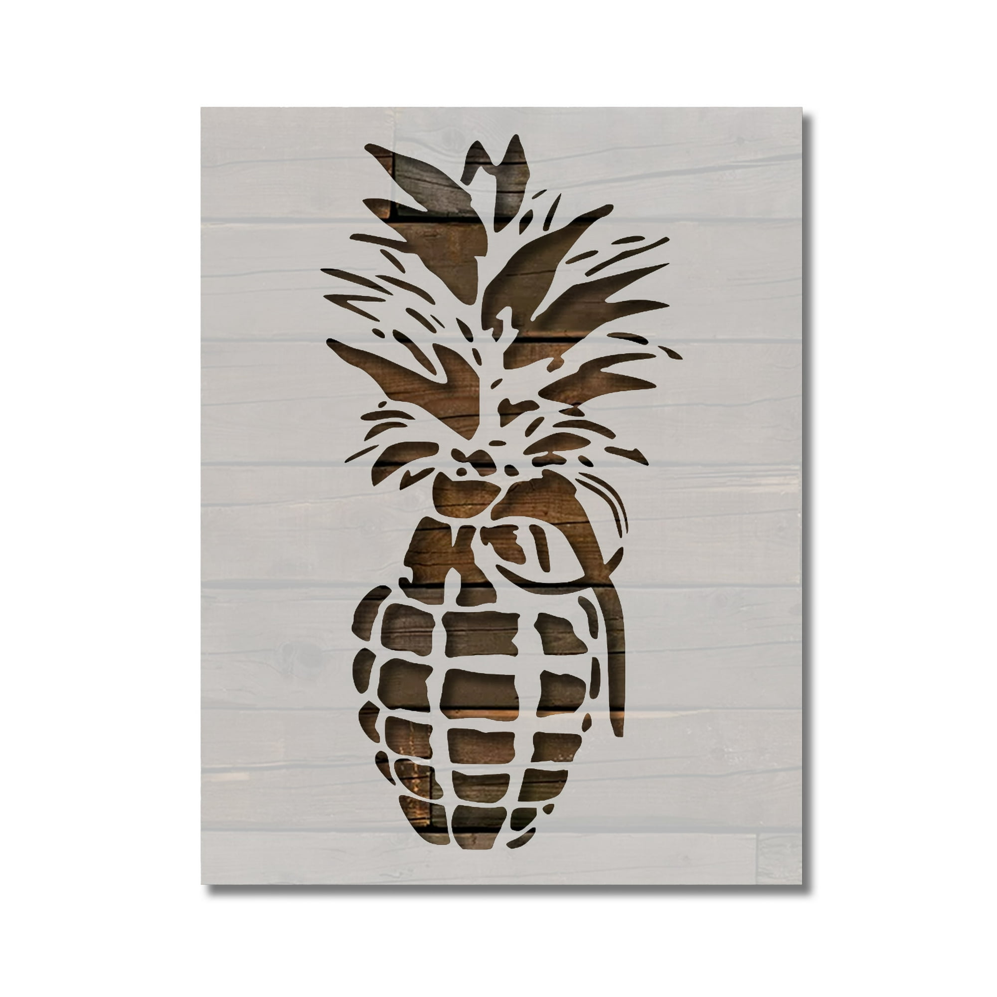 Pineapple Grenade Stencil