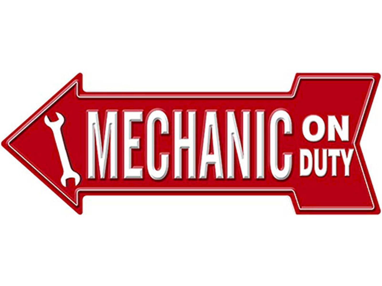 "Mechanic On Duty" Metal Sign - Walmart.com