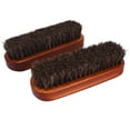 DICEWEN Horse Hair Shoe Polishing Brush with Handle Soft Cleaning Tool ...