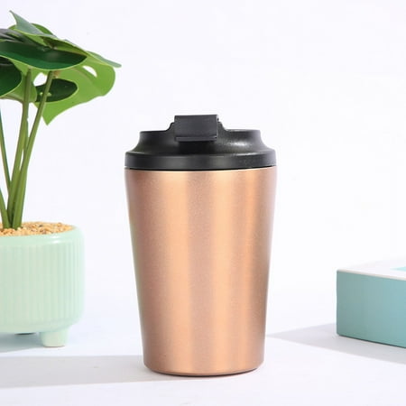 Gold, stainless steel waterproof coffee thermos, American style ...