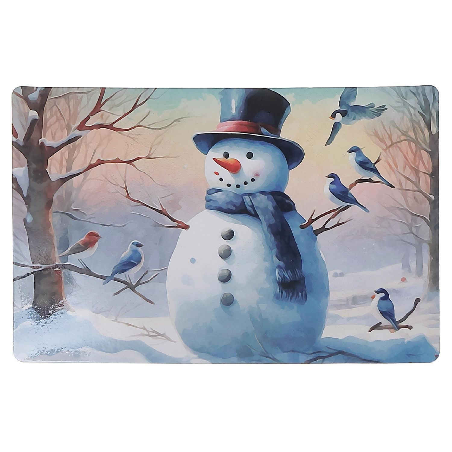 Click here for Ih Casadécor Plastic Placemat Blue Jay And Snowman... prices