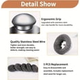 6pcs Steel Wire Scrubbing Strip Replacement Coil Pad, Stainless Steel ...