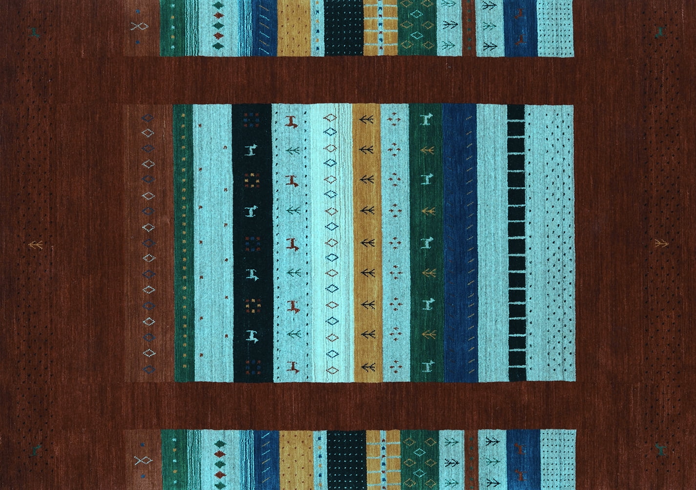 Ahgly Company Indoor Rectangle Abstract Light Blue Contemporary Area ...