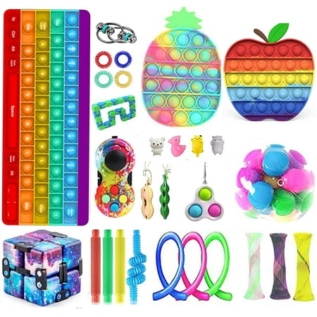 HTCM Cheap Fidget Pack Fidget Toy Set Anti-Anxiety Tools, Big Sensory ...