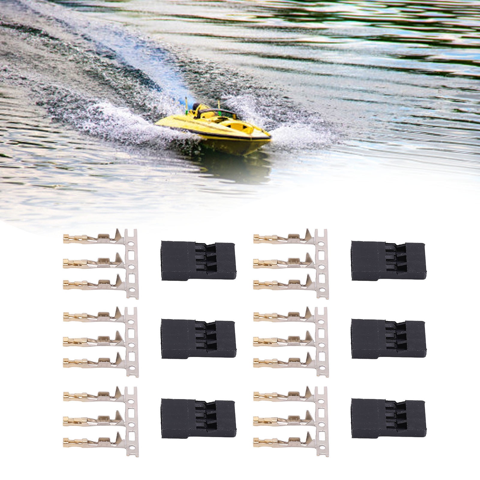 100Set 3Pin Macho JR Plug Servo Cable Cable Conector Kit Cable Jumper Wire Pin Header Housing ...