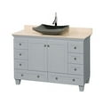 Wyndham Collection Acclaim 48 inch Single Bathroom Vanity in Oyster ...