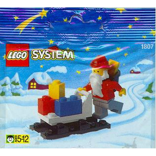 LEGO System Santa Claus & Sleigh Mini Set #1807 [Bagged] - Walmart.com ...