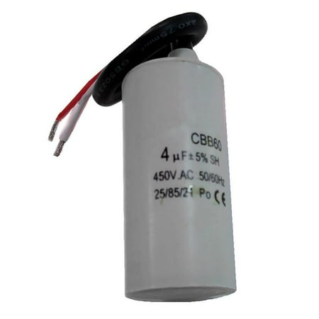 450v 4uf Motor Drive Capacitor Capacitance CBB60 For Washing Machine ...