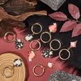 8Pcs 4 Styles Playing Cards & Cat Alloy Enamel Shoe Charms with Spring ...