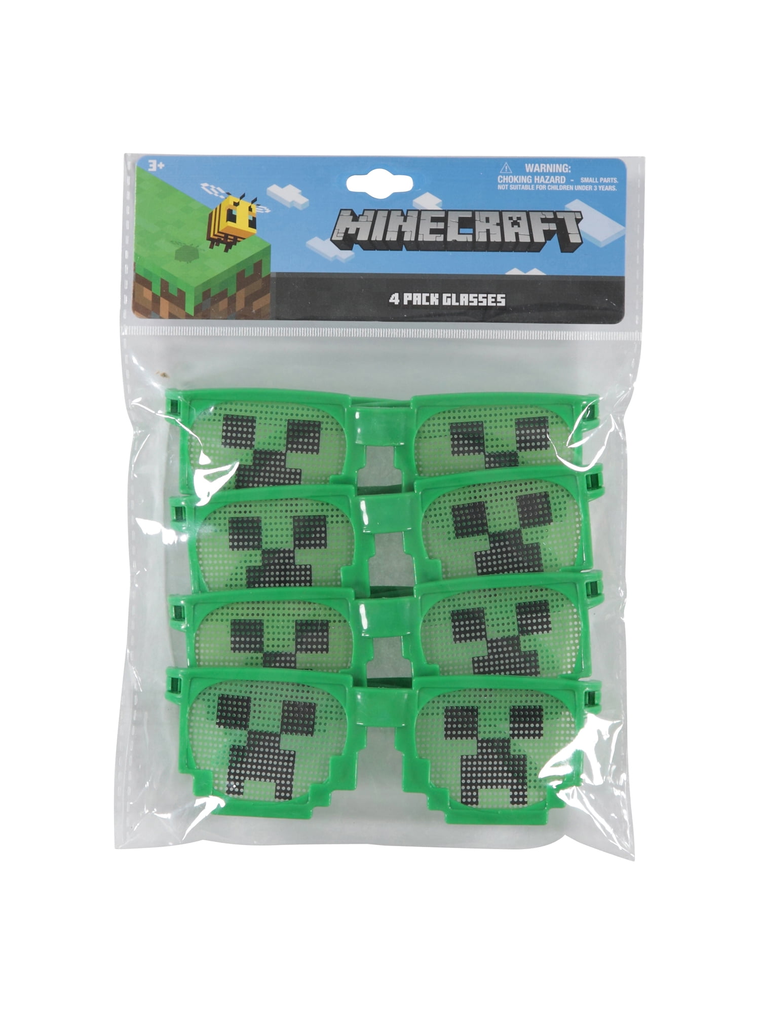 Minecraft Glasses Set, Party Favor 4 Pack - Walmart.com