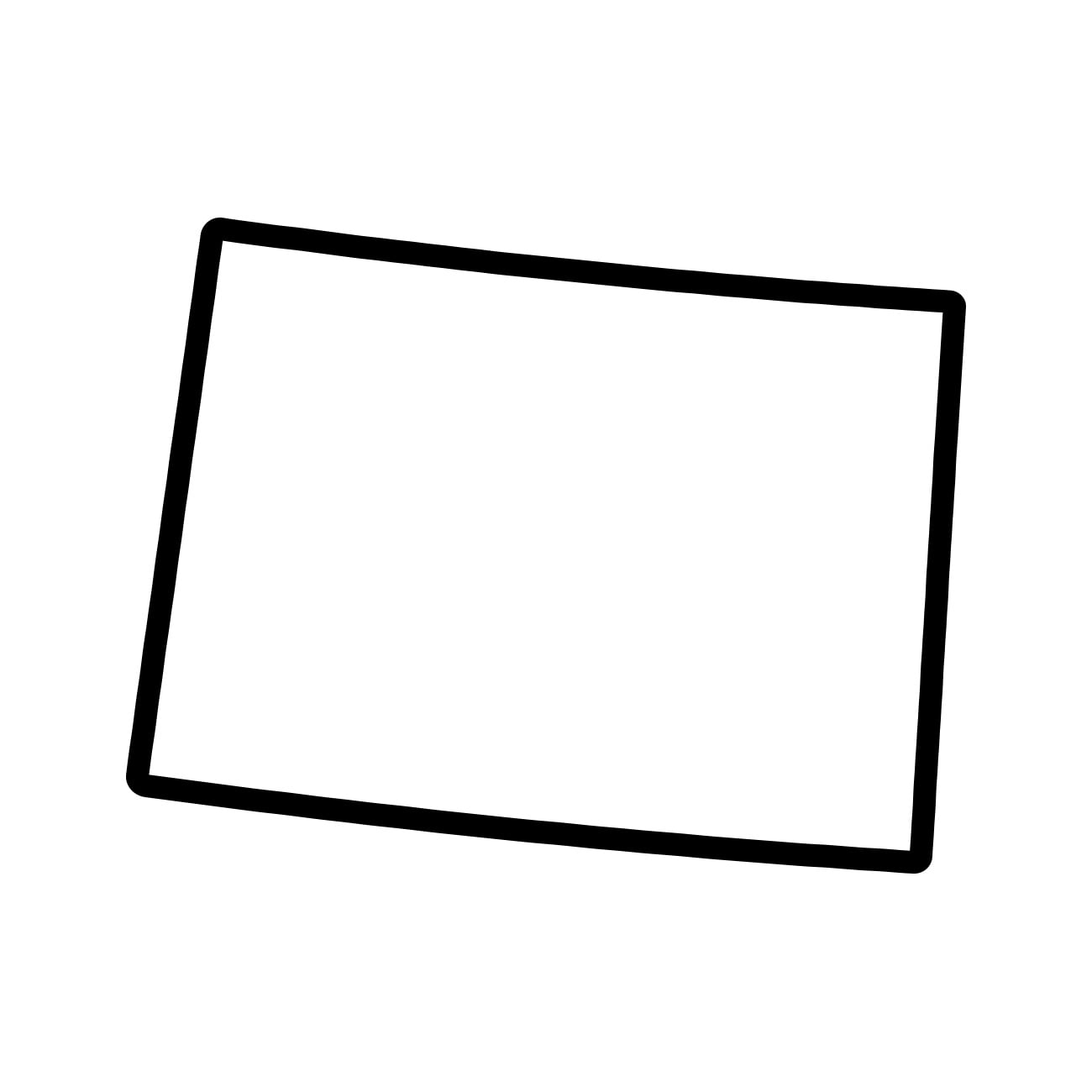 Colorado Outline Sticker Decal Die Cut - Self Adhesive Vinyl ...