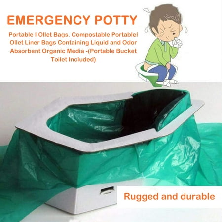 Emergency Toilet Kit Portable Potty Urinal Liner Bags for Adult ...