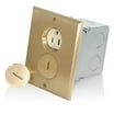 Hubbell Brass Floor Outlet Kit 71WDS - Walmart.com
