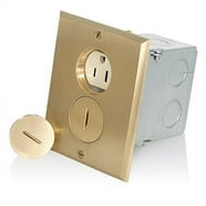 Hubbell Brass Floor Outlet Kit 71WDS - Walmart.com