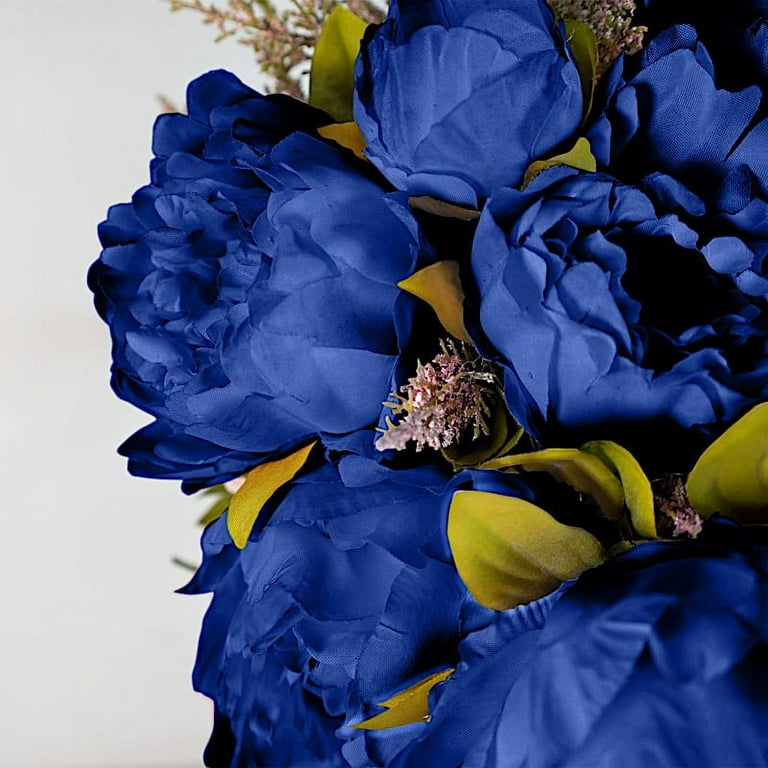 Blue Peony Flower Bouquet