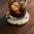 Marble Coaster Set, Natural Stone Drink Coasters for Coffee Table, Heat ...
