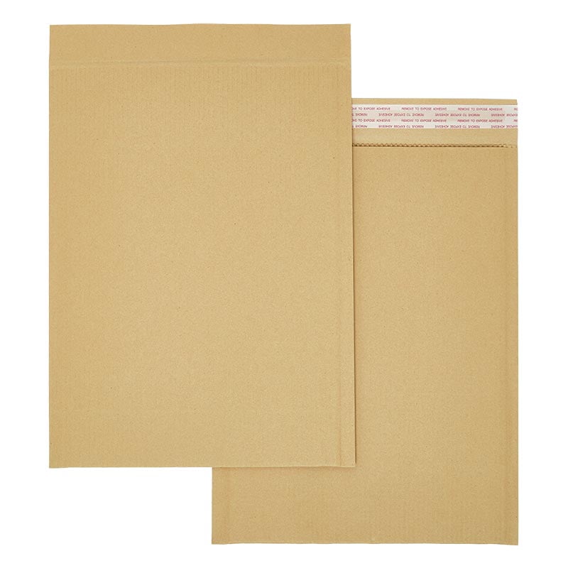 50ea - 12-1/2 X 18 Kraft Padded Corrugated Paper Mailer by Paper Mart ...