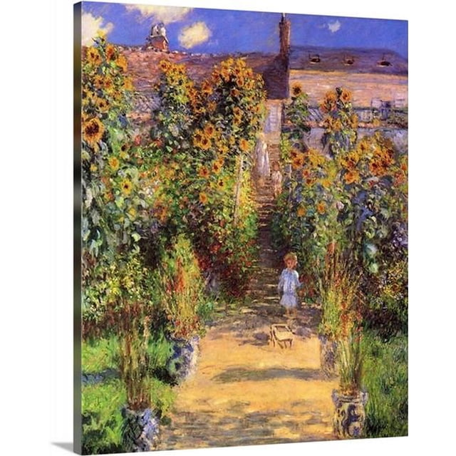 The Artist's Garden at Vétheuil 1880 by Claude Monet The Artist's ...