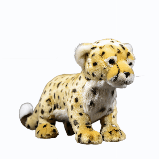 Realistic Cheetah Stuffed Animal Plush Toy, Lifelike Animal Plushies ...