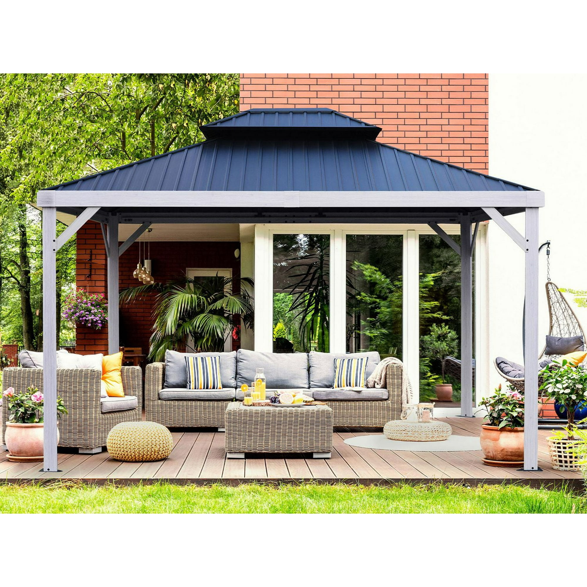 Click here for Gazebo Penguin Yosemite 10x12 Double Steel Roof Ga... prices