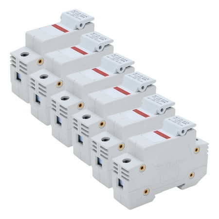 Fuse Holder, RT18-63X Rail Mounted ABS Shell Fuse Holder Base Easy To ...