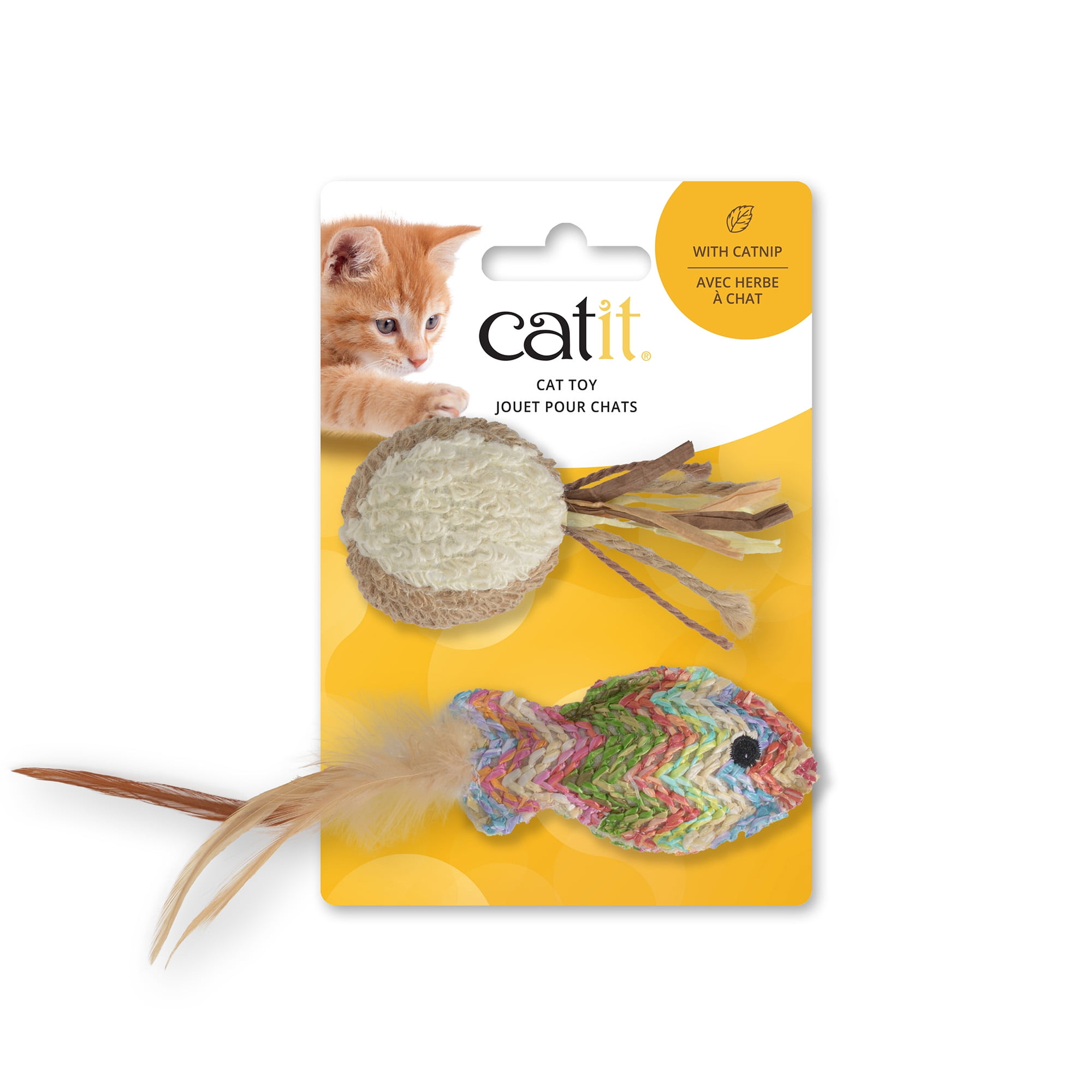 Click here for Catit Straw Woven Fish And Terry Ball Cat Toy prices
