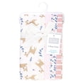 Hudson Baby Girl Cotton Polyester Flannel Burp Cloths 4-Pack, Loves Me ...