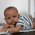 24 inch Lifelike Reborn Baby Doll with Dark Brown Skin, Painted Hair ...